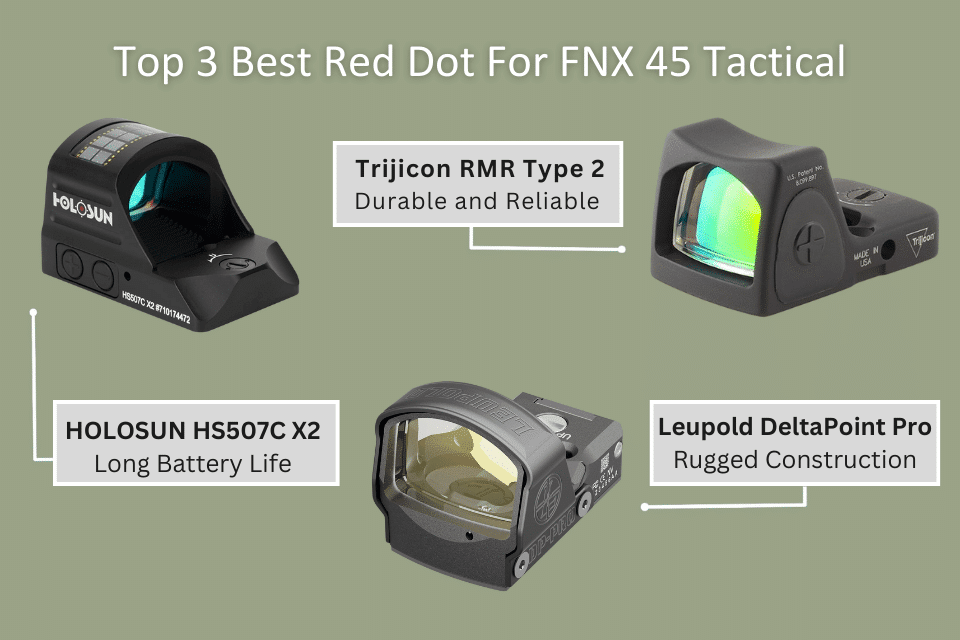 5 Best Red Dot For FNX 45 Tactical[Currently Available 2024]