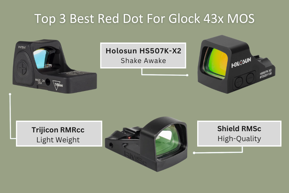 Top 7 Best Glock 43x MOS Red Dot [Updated 2024]
